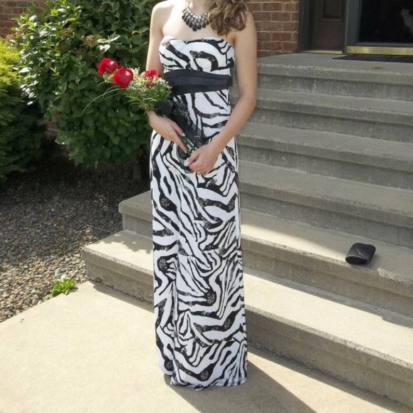 Dresses | Zebra Print Formal Gown | Poshmark